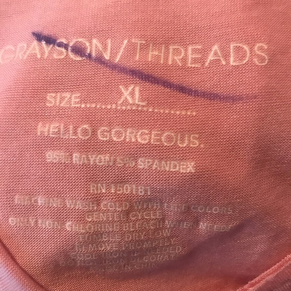 Grayson Threads | Tops | Grayson Threads Xl Graphic Tee Pink | Poshmark